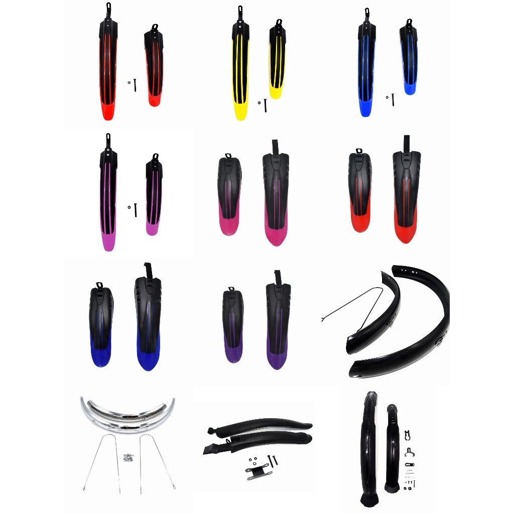 CANDY FRONT REAR BICYCLE FENDER MUDGUARD DEPAN BELAKANG BASIKAL 12"16 ...