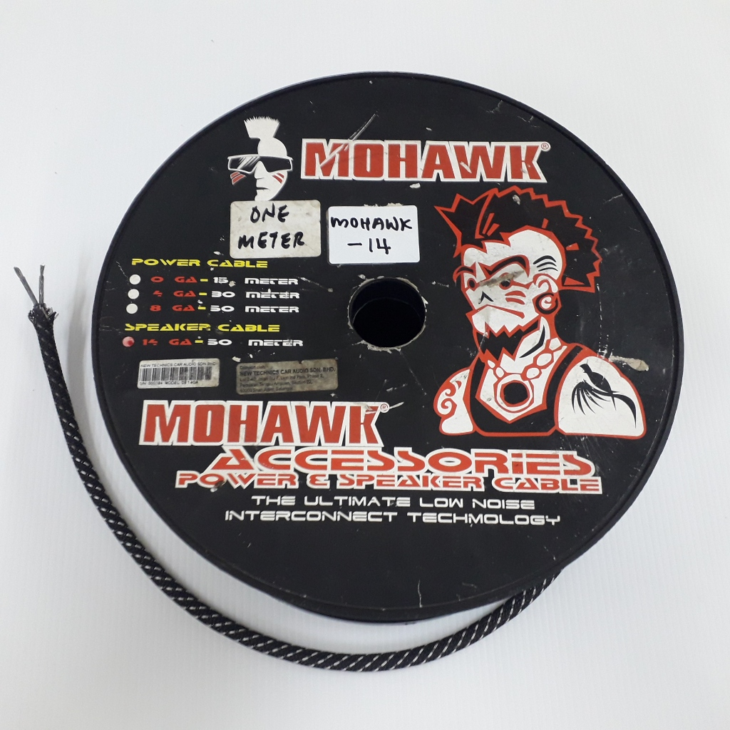 (MOHAWK-14GA) (1 Meter=100cm RM6.00) (14GA-50) MOHAWK CAR & HOME AUDIO ...
