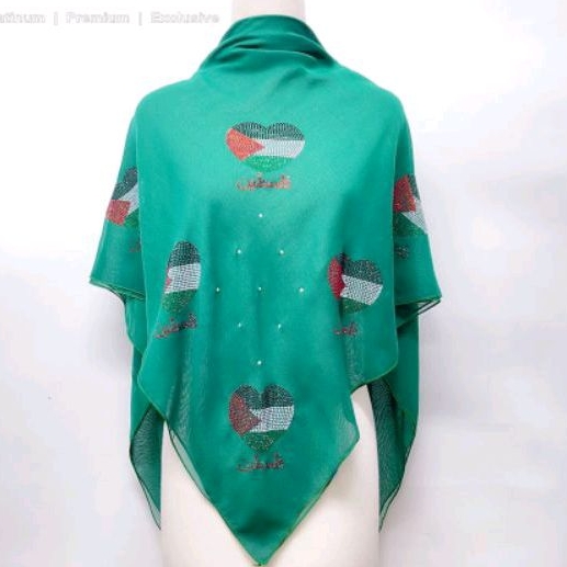 SAVE PALESTINE Bawal Batu Design Palestine Manik Design Tabur Belakang ...