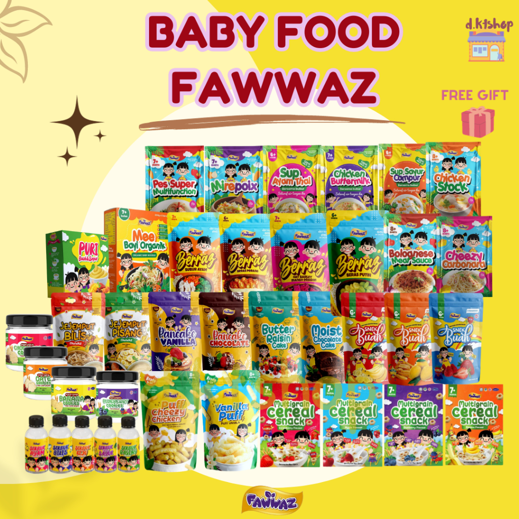 FAWWAZ Baby Food Makanan Baby 6 Bulan Baby Snack Savory Powder | Shopee ...
