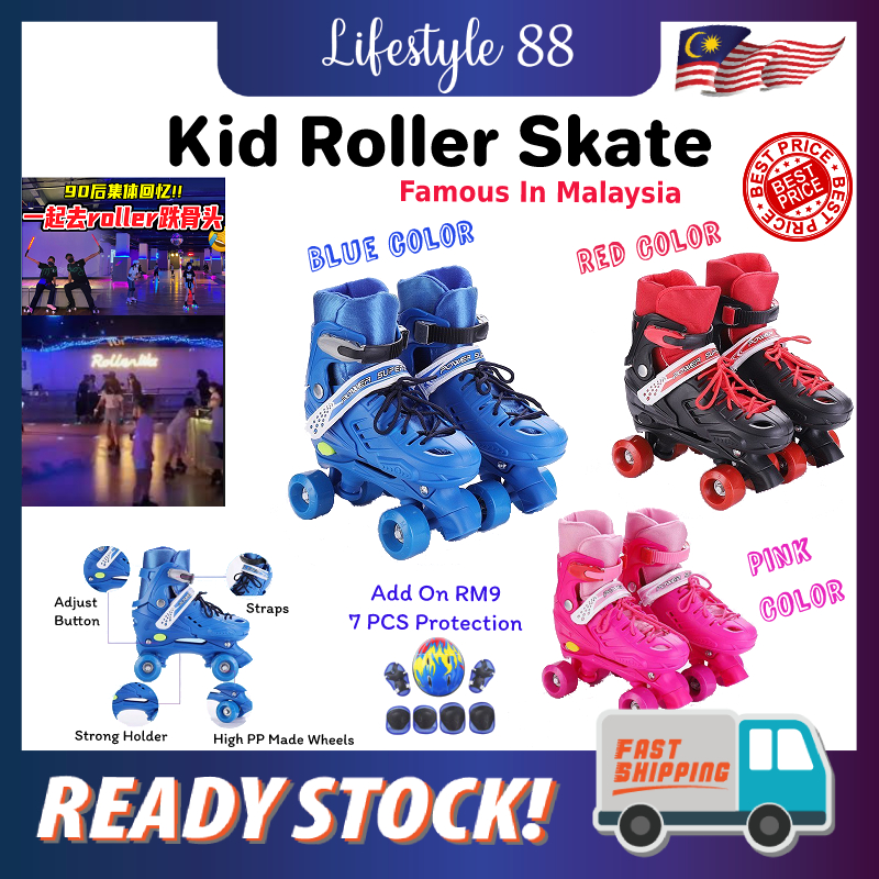 *Next Day Delivery* Double Row Kid Roller Skate Kasut Roda Kanak Kids ...