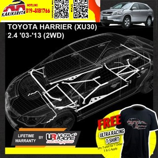 TOYOTA HARRIER (XU30) 2.4 '03-'13 (2WD) 100%Original Ultra Racing Bar ...