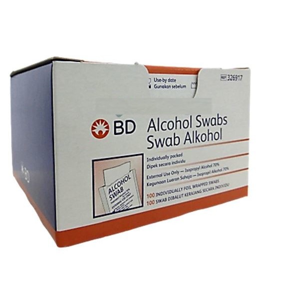 BD ALCOHOL SWABS 100PIECES EXPIRY 2027/04 | Shopee Malaysia