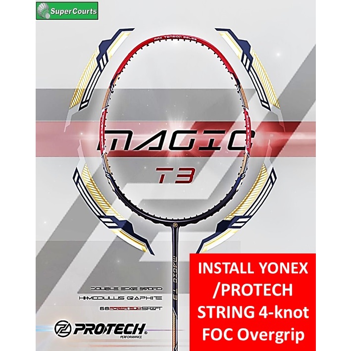【Original】 Protech Magic T3 【FRAME OR INSTALL YONEX/PROTECH STRING 4 ...