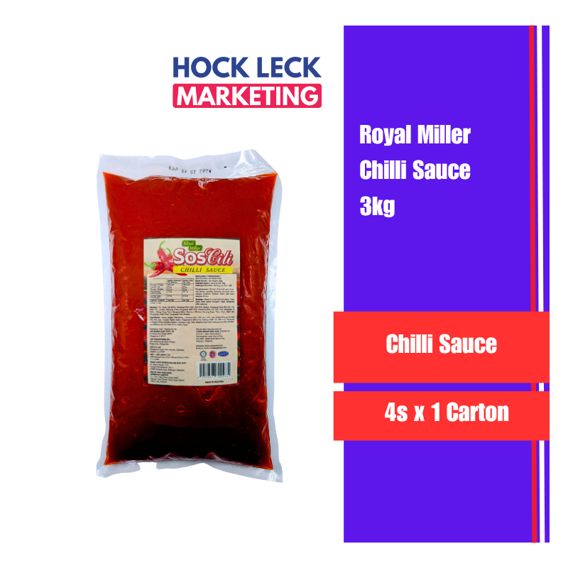 [Halal] Royal Miller Chilli Sauce 3Kg (Food Service Pack) | Shopee Malaysia