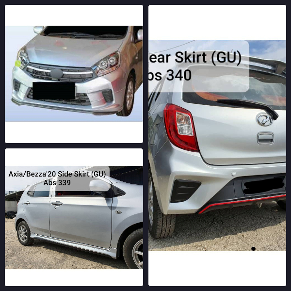 1st Generation Perodua Axia E Spec Gear Up Body Kit ABS Ready Stock ...
