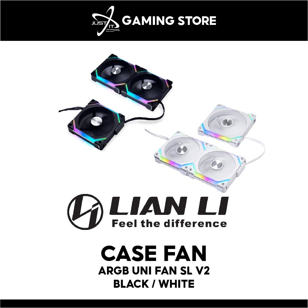 LIAN LI UNI FAN SL SL V2 SLV2 UNIFAN ARGB FAN ( BLACK / WHITE ...