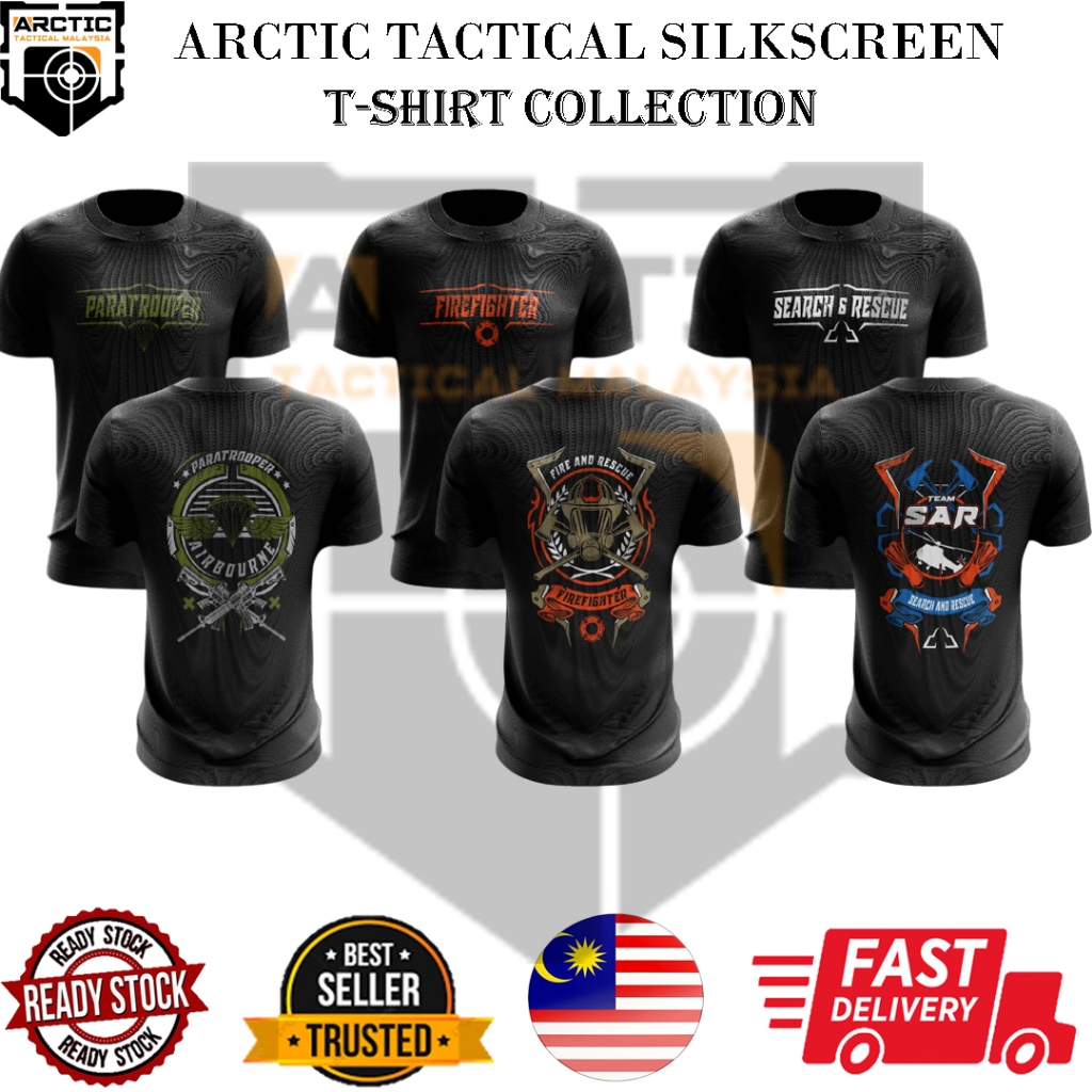 Arctic Tactical Malaysia Microfiber Silkscreen Tactical Design T-Shirt ...