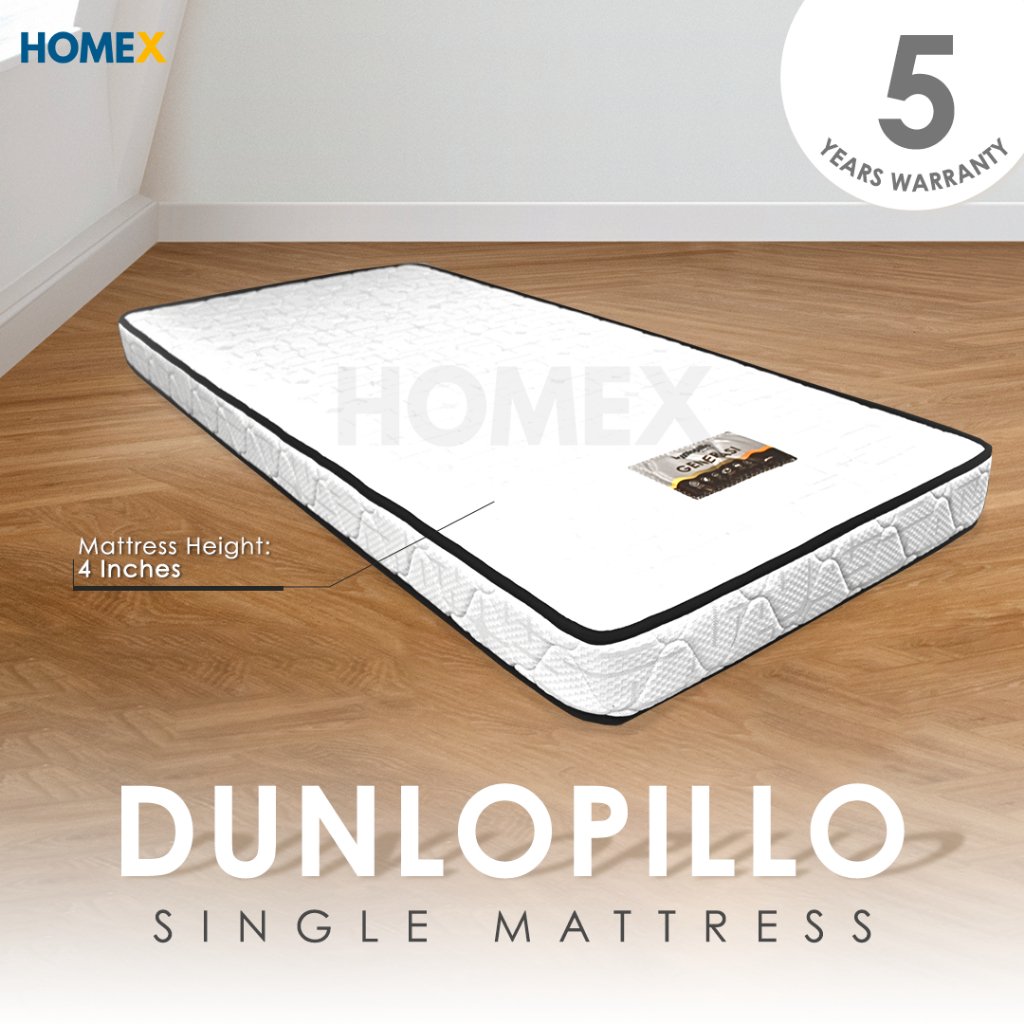 HOMEX Tilam Bujang Murah Single Mattress Dunlopillo Foam Anti Dustmite Comfortable Selesa Tidur ...