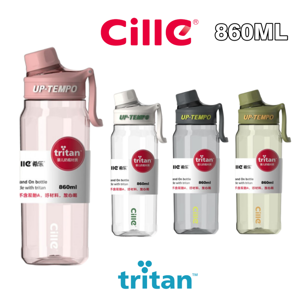 Cille Tritan BPA-Free Plastic Water Bottle (860ml)-XL-2332 | Shopee Malaysia