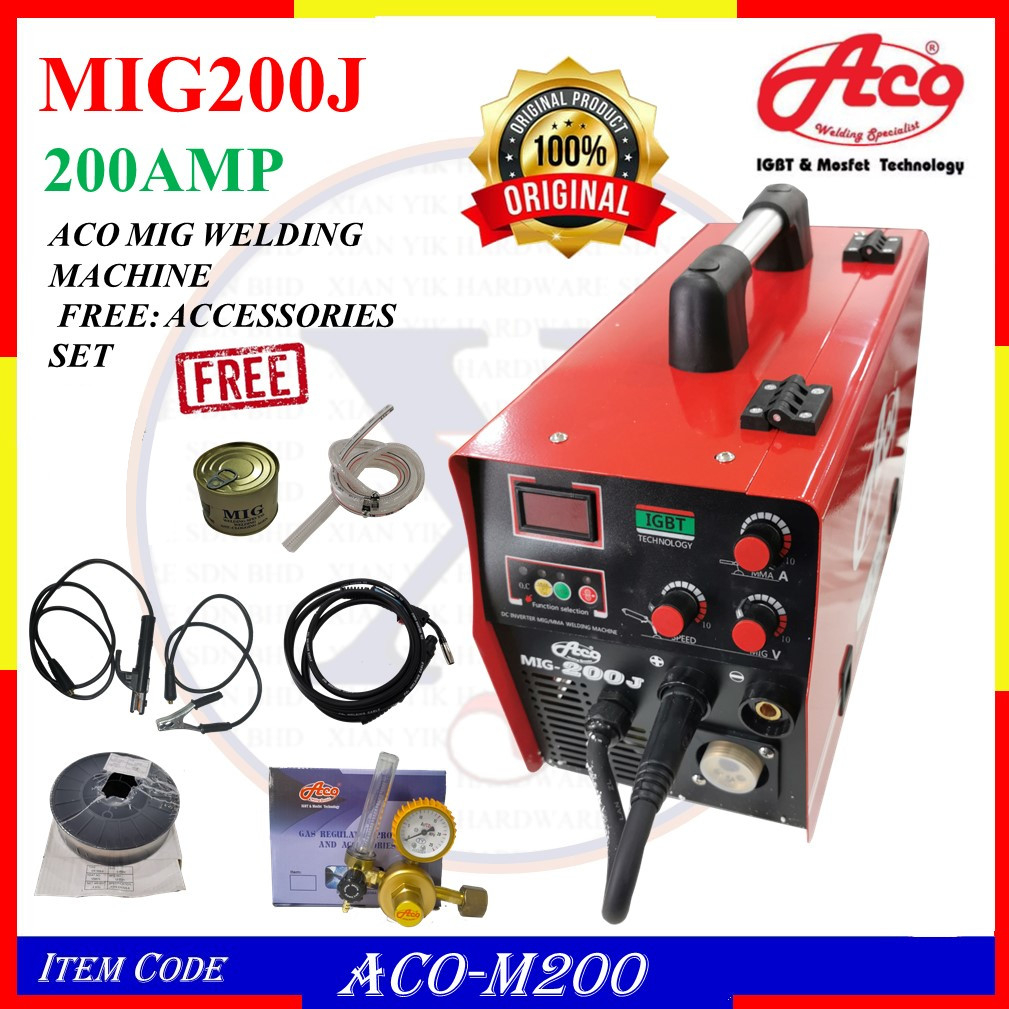 ACO-M200 | MIG 200J (MIG200J-2) 200AMP ACO MIG WELDING MACHINE FREE ...