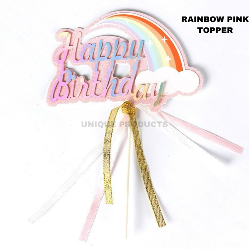 50 Types Cake Topper Kek Hiasan Birthday anniversary wedding baby ...