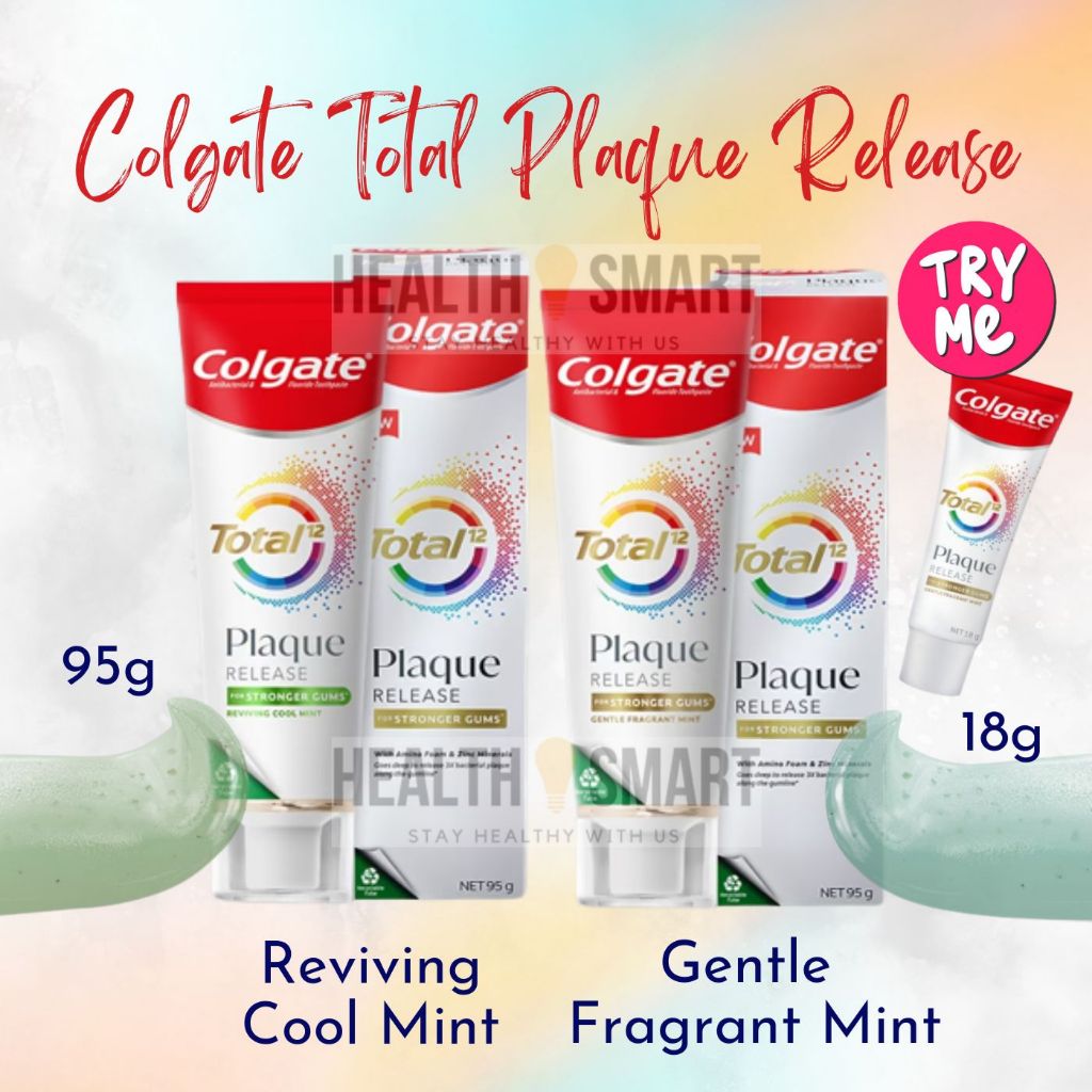 Colgate Total Plaque Release Reviving Cool Mint / Colgate Total Plaque ...