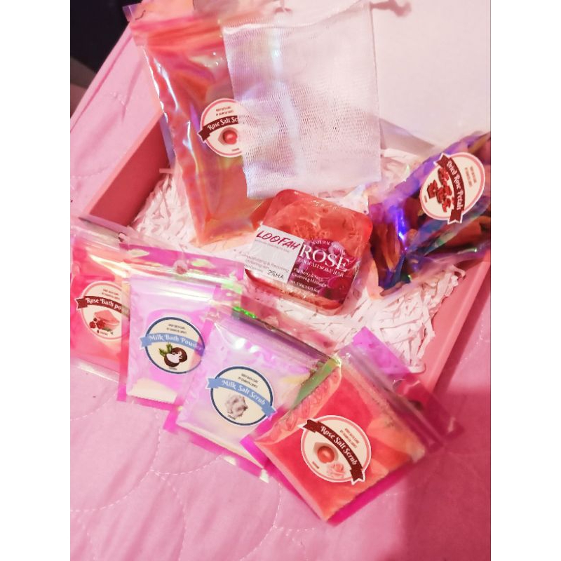 Set Mandian Spa Berasaskan Rose dan Susu 8in1 | Shopee Malaysia
