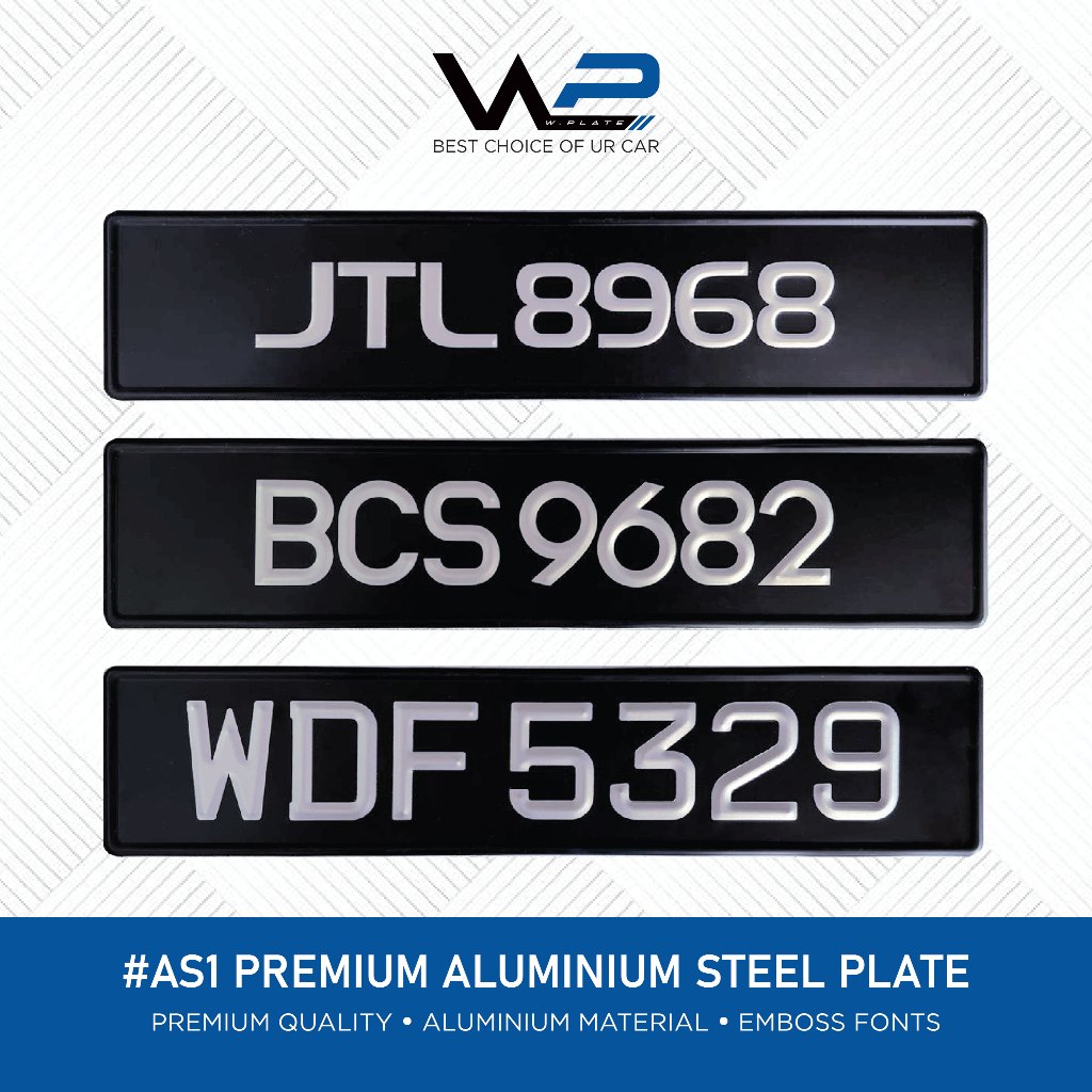 🔥PREMIUM🔥#AS1_ALUNIMIUM STEEL NUMBER PLATE / PLAT BESI KERETA ALUNIMIUM ...