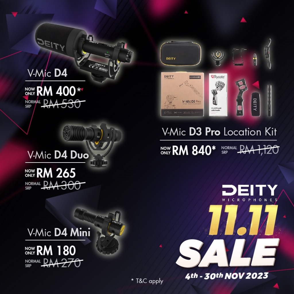 Deity V-MIC D4 Duo Dual Cardioid Stereo Camera-Mount Microphone for ...