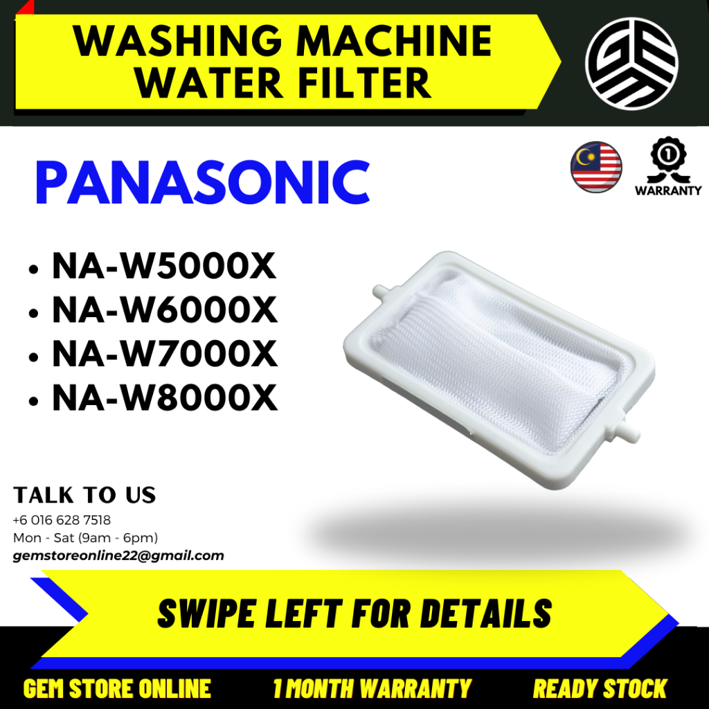 NA-W5000X / NA-W6000X / NA-W7000X / NA-W8000X PANASONIC Washing Machine Filter / Filter Mesin ...