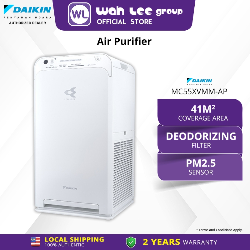 Daikin MC55XVMM Air Purifier (41m²) Electrostatic HEPA Filter with ...