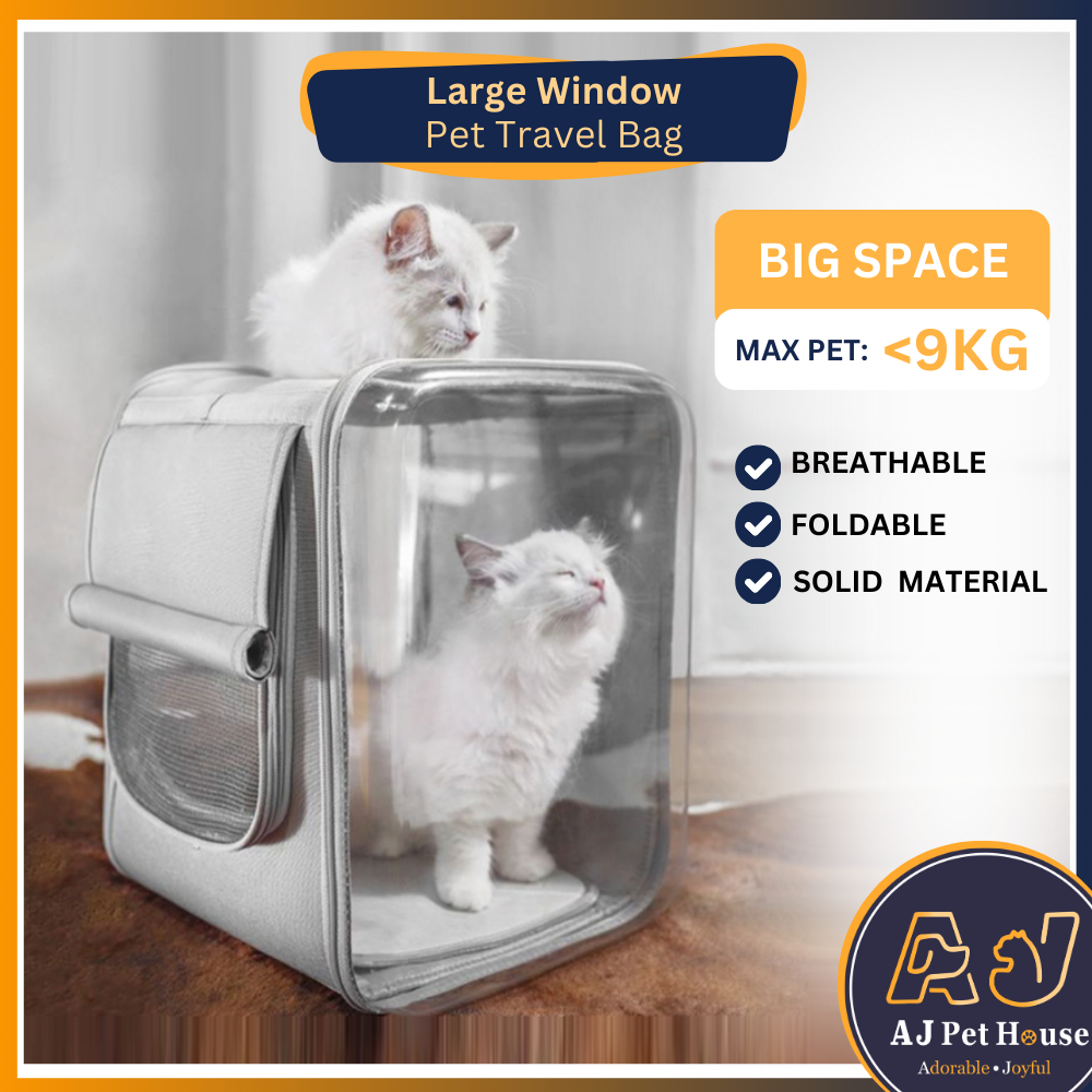 AJPET Cat Bag With Large Window Cat Carrier Pet Backpack Cat Bag Pack ...