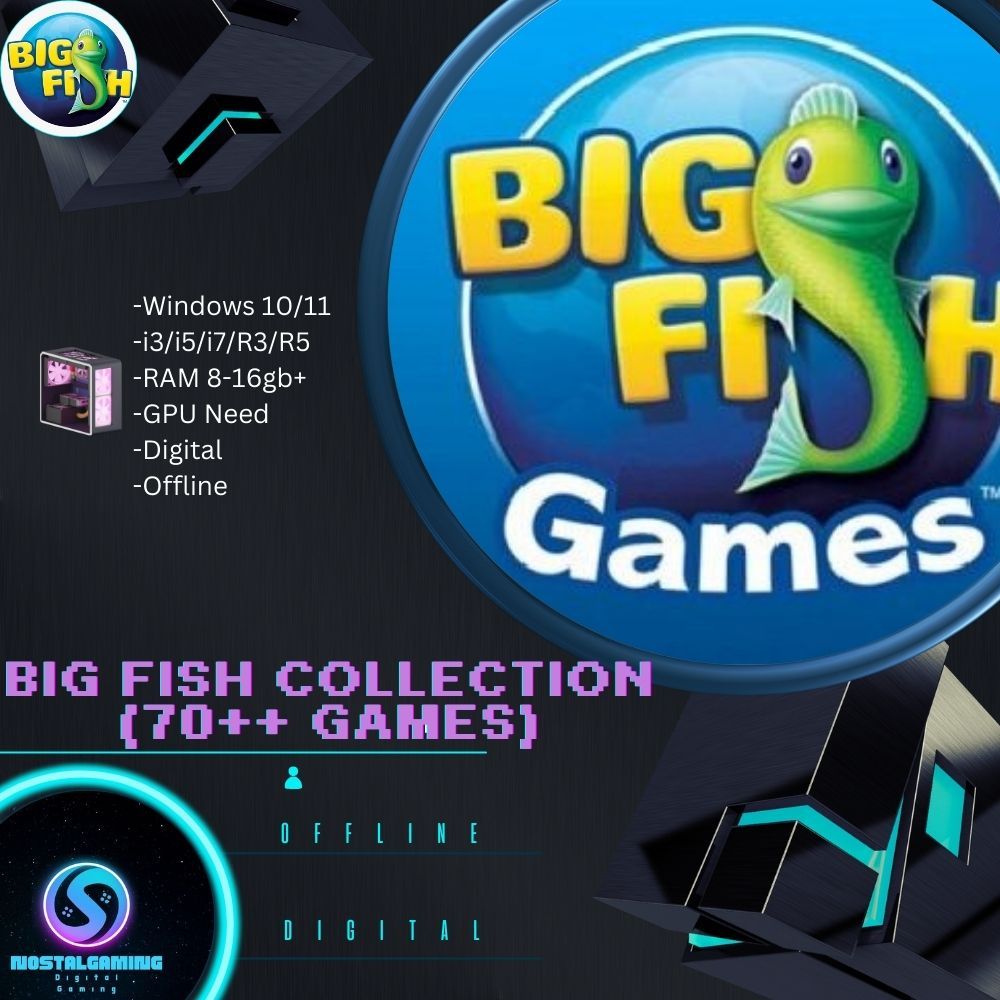 [Pc Game][Digital] Big Fish Collection (70++ Games) | Shopee Malaysia