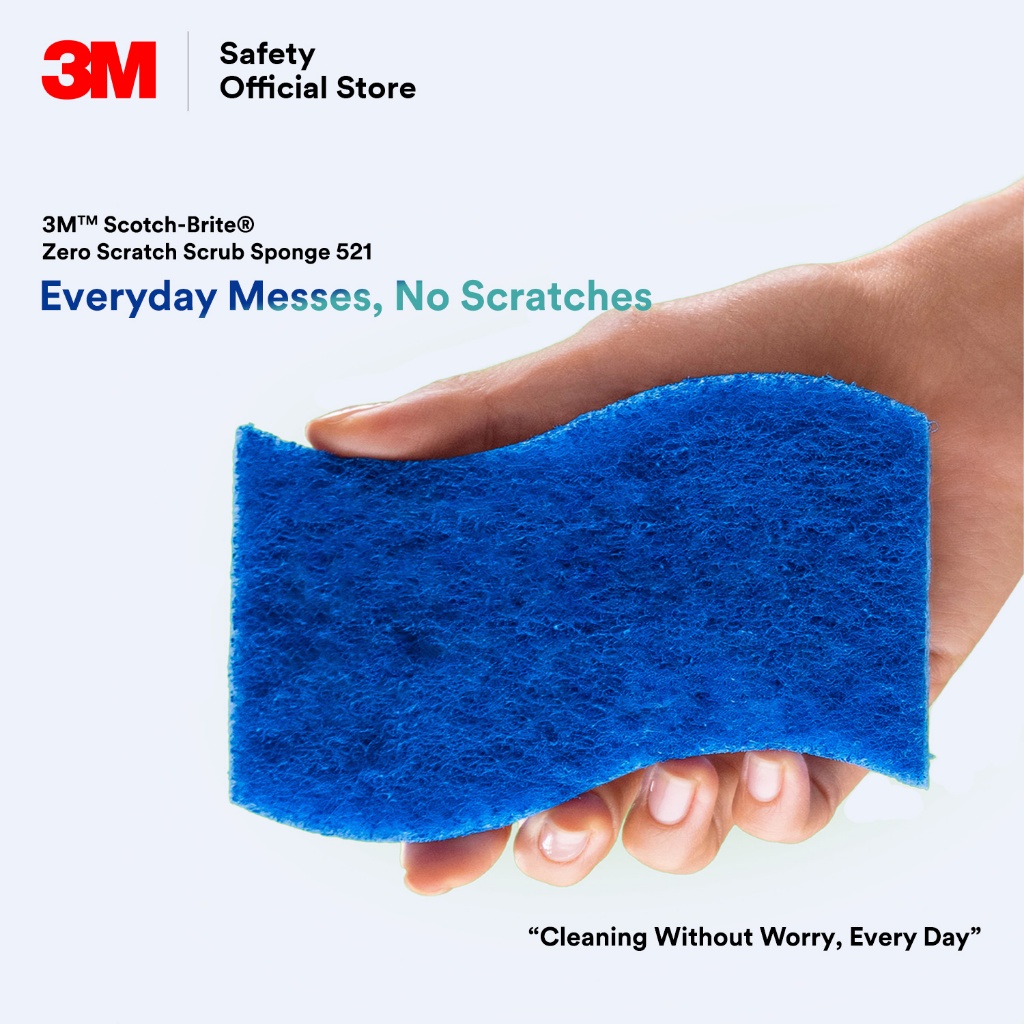 3M™ Scotch-Brite Non Scratch Scrub Sponge 521/ Zero Scratch Sponge ...