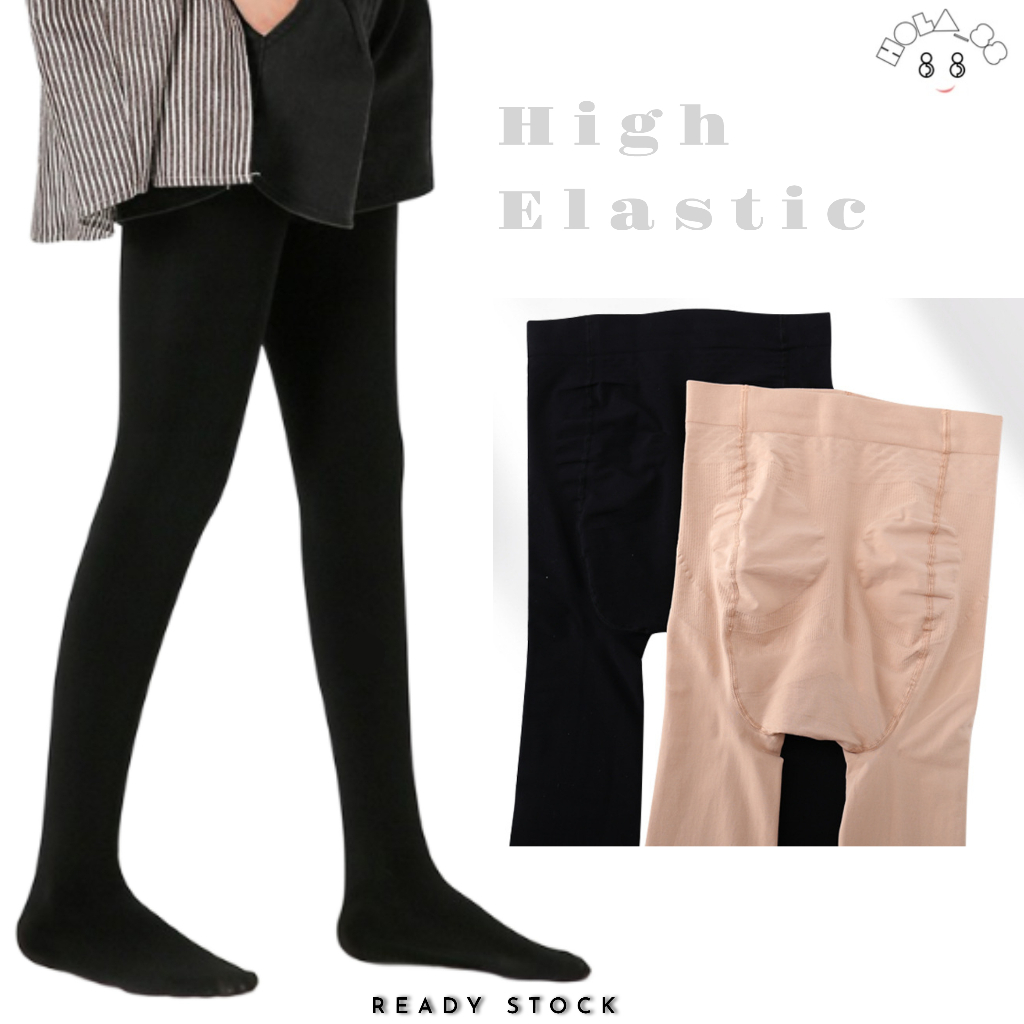 +Size +Black +Skin High Tight Stokin Full Leg Socks Muslimah Saiz Besar ...