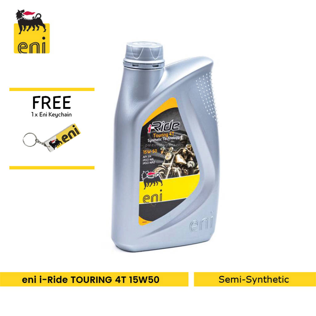 Eni i-Ride TOURING 4T 15W50 Semi Synthetic Motorcycle Engine Oil (1L ...