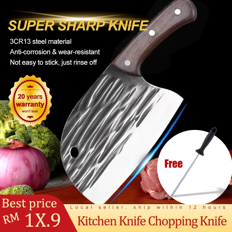 （With Of Knife Sharpener）Kitchen Knife High Quality Bone Cutting Knife ...