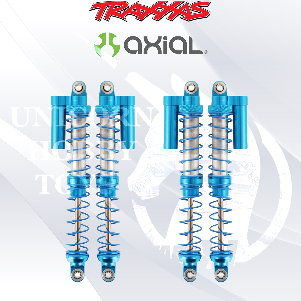 4pcs Dual Spring Oil Adjustable 90 mm Metal Shock Absorber Suspension ...