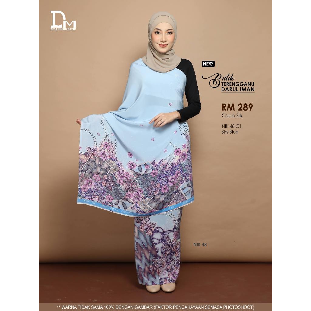 BATIK TERENGGANU DARUL IMAN-CREPE SILK/SUTERA CREPE by DESA MURNI BATIK ...