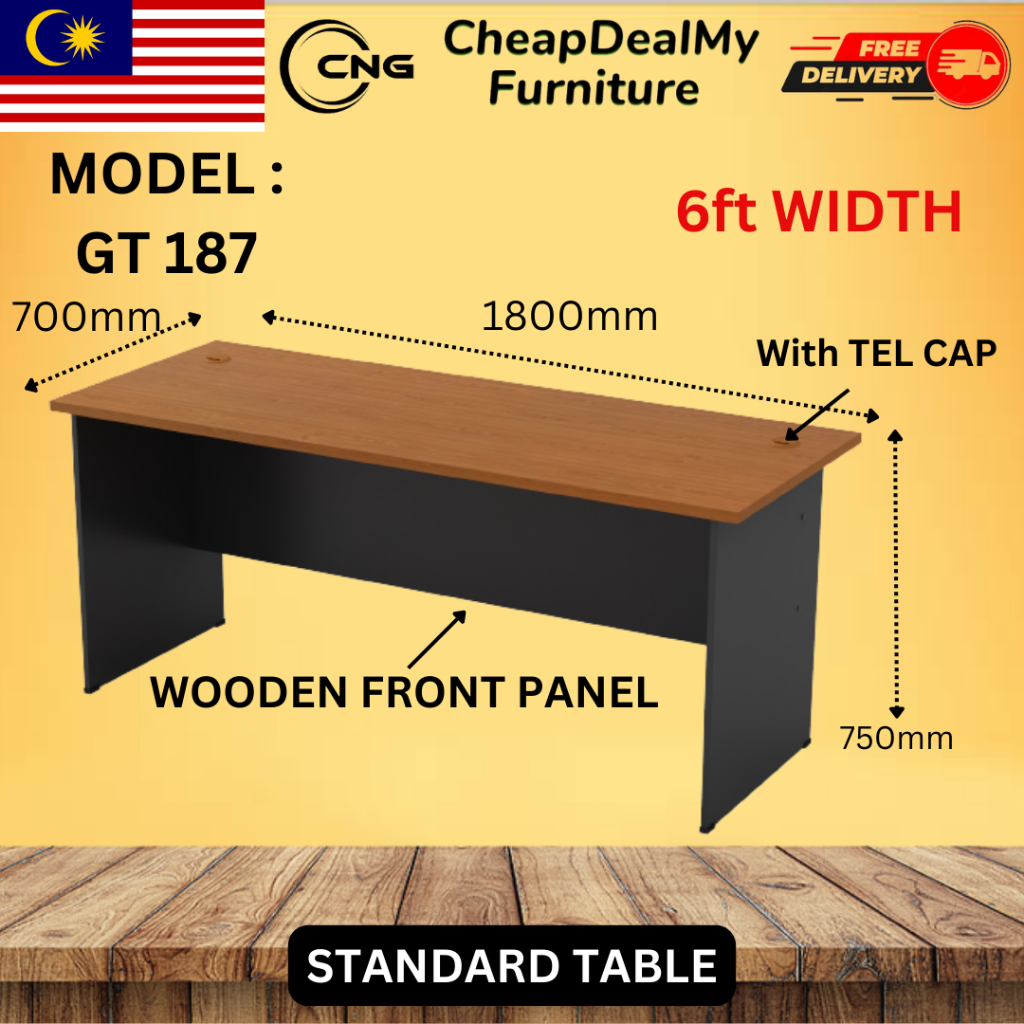 CheapDeal Executive Standard Table With WOODEN Front Panel | Office ...