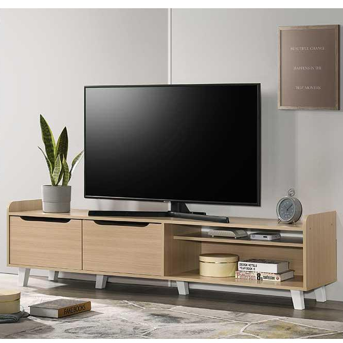Mlife Ready Stock 6ft Modern Contemporary TV Cabinet With 2 Door ...