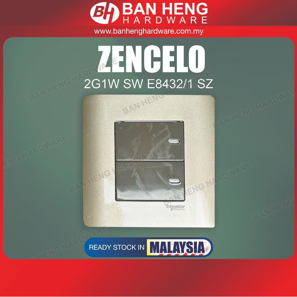 Schneider Zencelo Socket and Switches (Champagne Color) | Shopee Malaysia