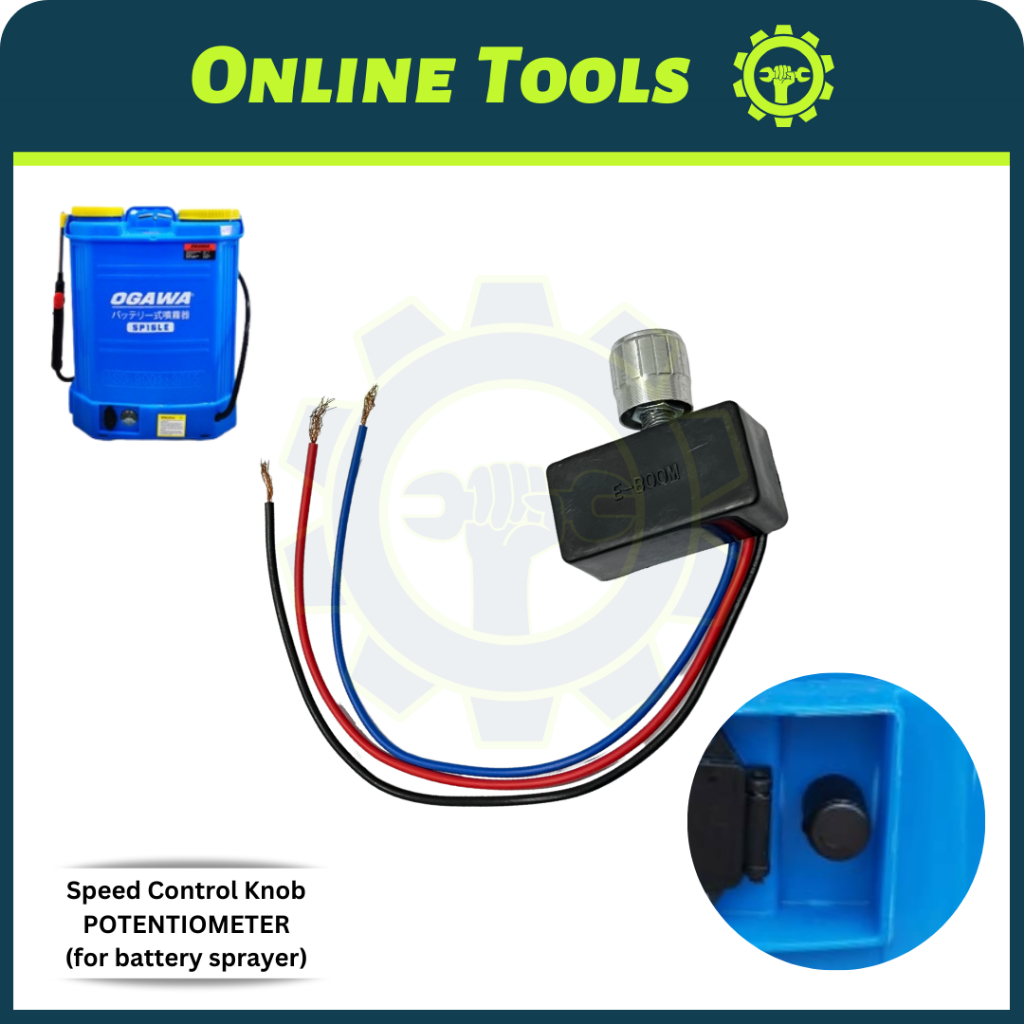 OGAWA BATTERY PUMP / OGAWA KNAPSACK SPRAYER - POTENTIOMETER / SPEED ...