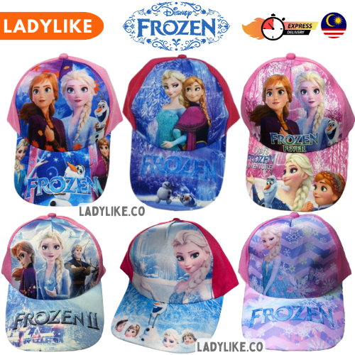 Frozen Cap Kid Cute Cap Girl Baseball Cap Disney Princess Elsa Sun Cap ...