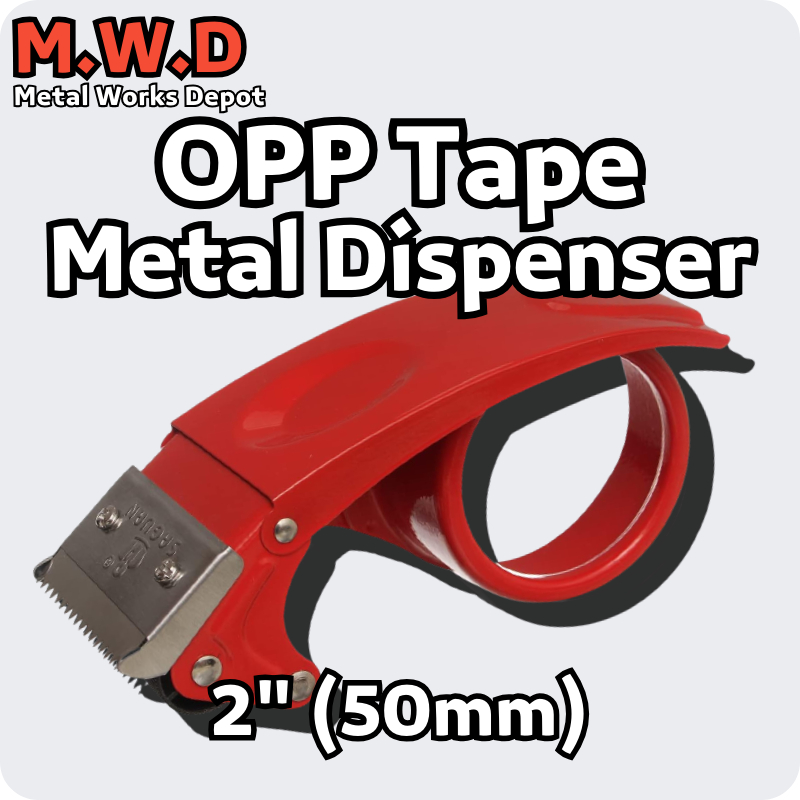 OPP Tape Dispenser Metal 48mm 50mm 2" OPP Tape Cutter Holder Carton Packing Parcel Tools ...