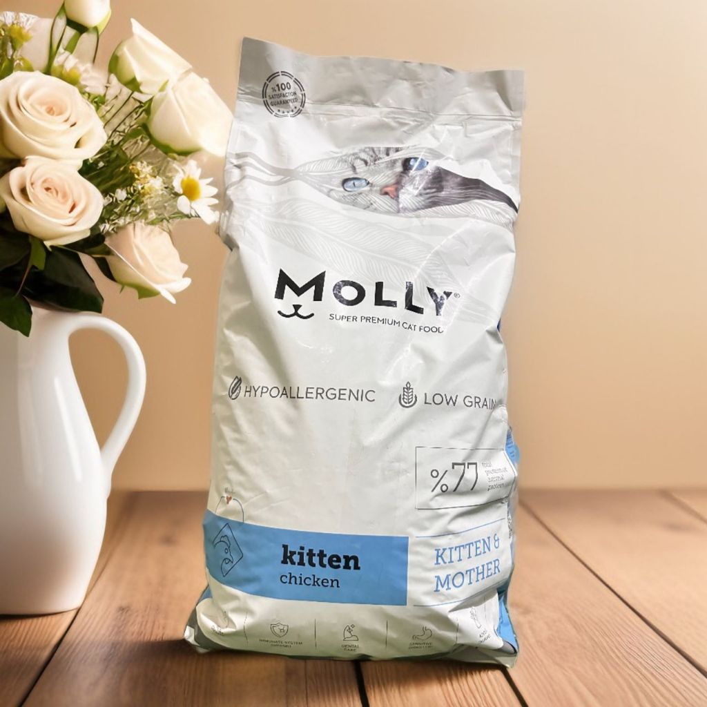 [500g/1kg Repack] Molly Cat Food Kitten & Mother / Shiny Hair / Indoor ...