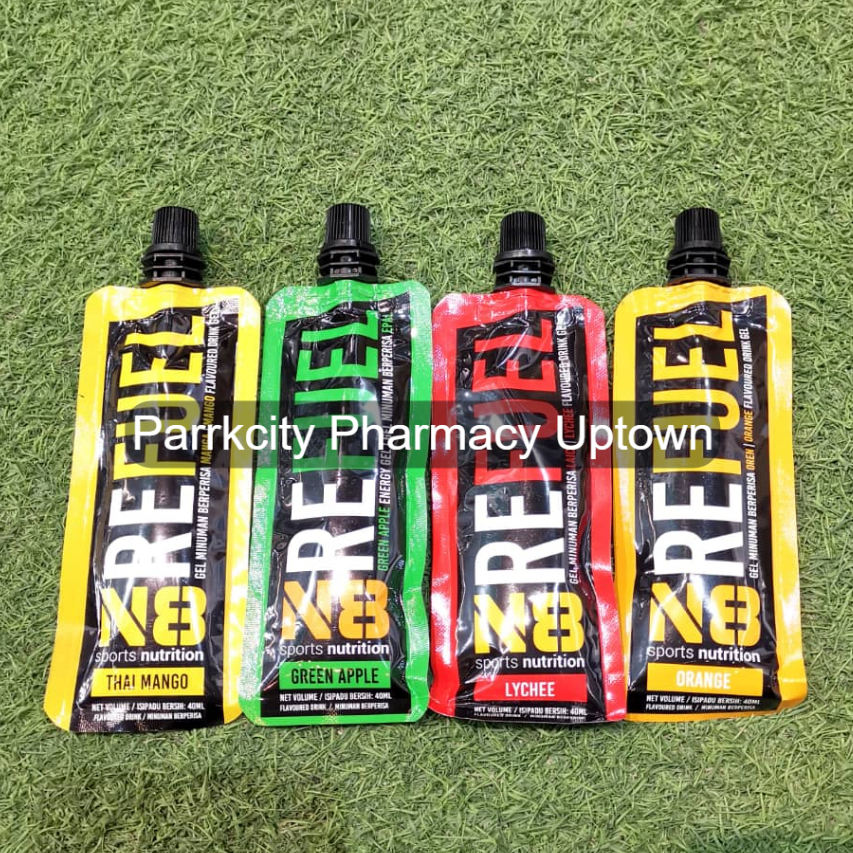 N8 Sports Nutrition Refuel Energy Gel 1 Packet 40ml ( Thai Mango ...