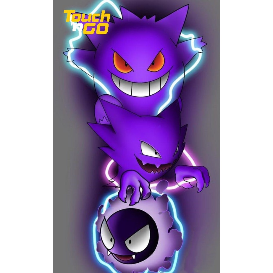 Pokemon Gengar Series Touch n Go Card Sticker Cover (Waterproof, High ...