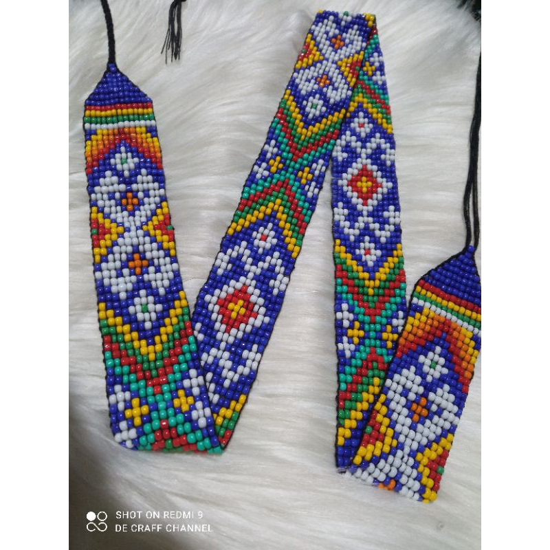 tali pinggang manik motif pinakol ,motif sabah suku kaum Rungus/belt ...