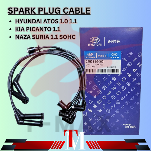 PLUG CABLE SET HYUNDAI ATOS 1.0 1.1 PRIMA, KIA PICANTO 1.1, NAZA SURIA ...