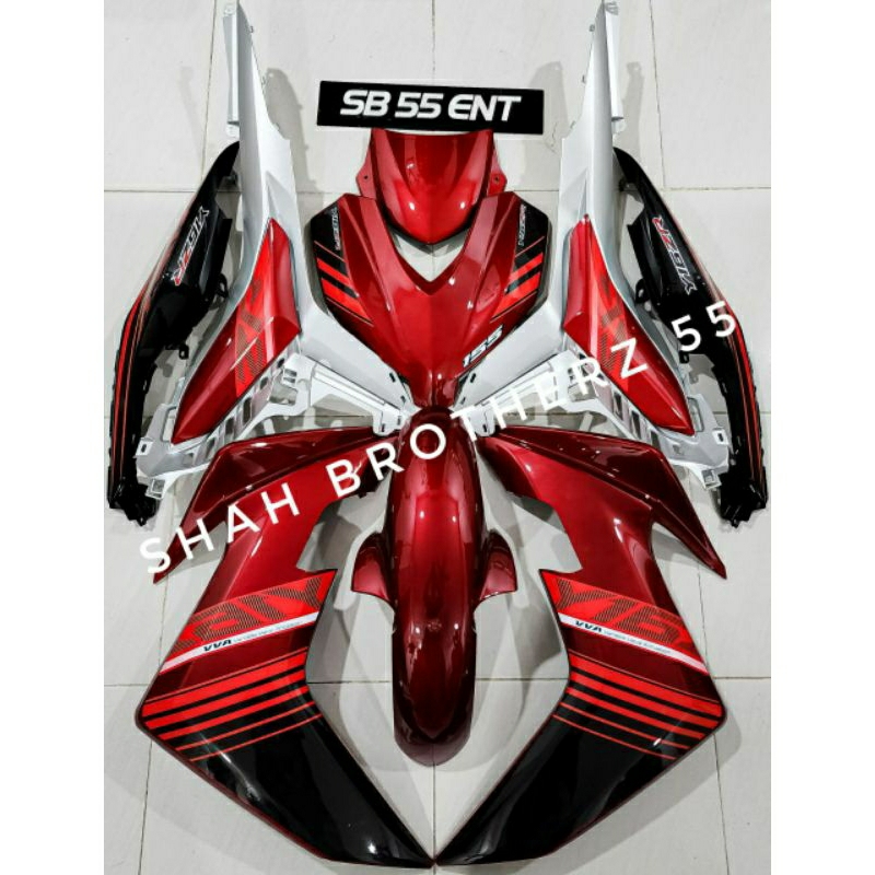 COVERSET Y16ZR MERAH PURBA CUSTOM | Shopee Malaysia
