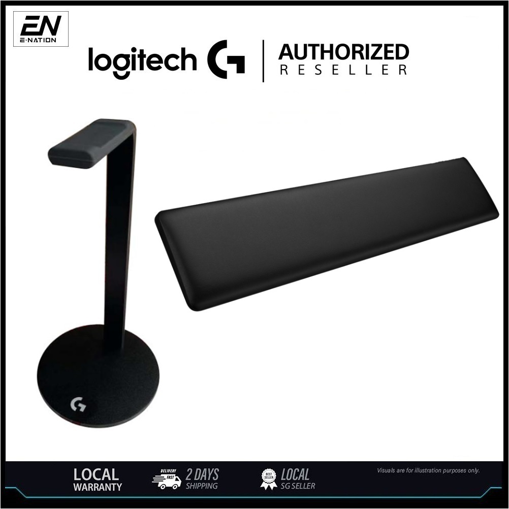 [ Bundle Promotion ] Logitech Headset Stand and Full Size Keyboard Palm ...
