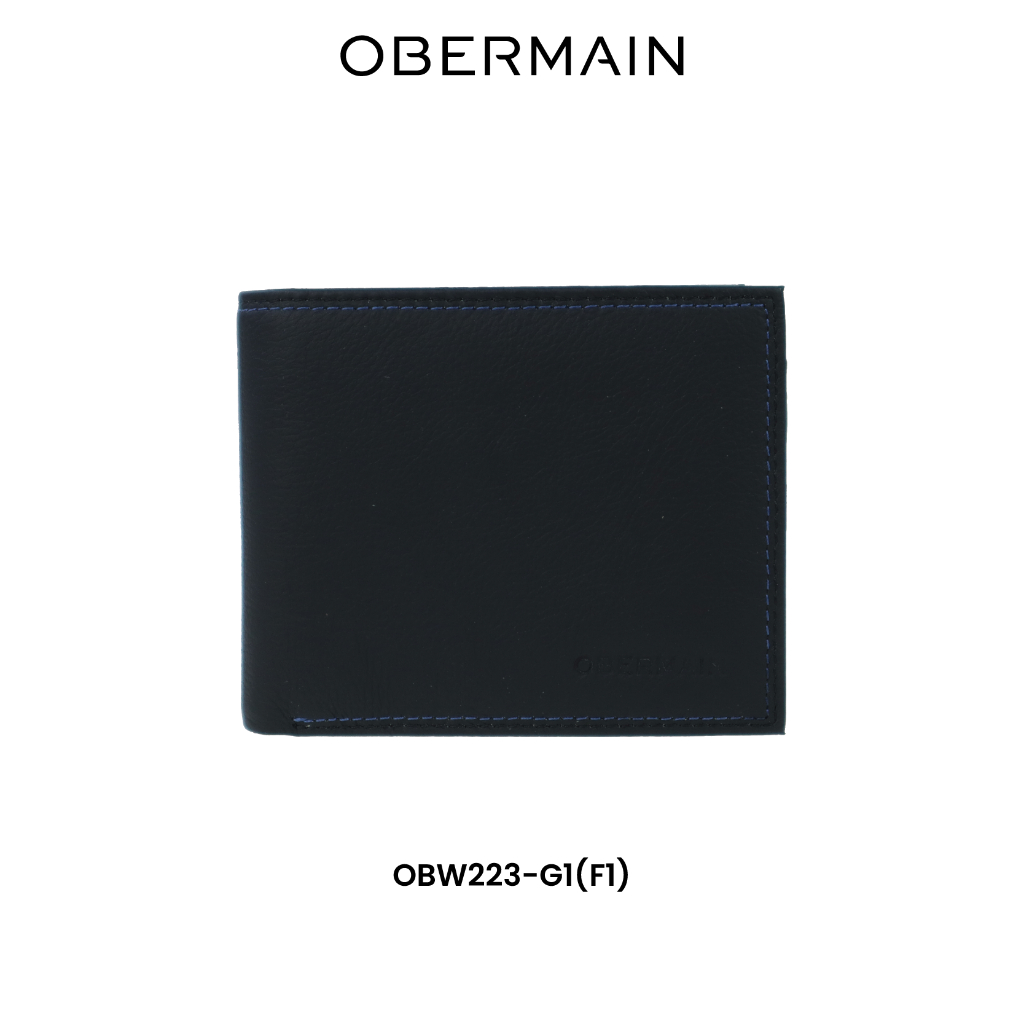 OBERMAIN RFID Short Wallet / Genuine Leather / Black / OBW223G1 ...