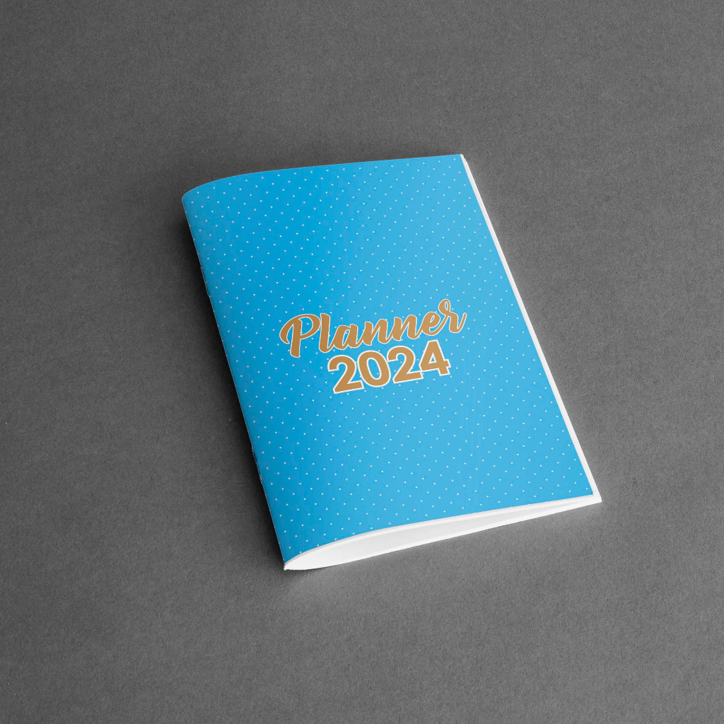 [A4 SIZE] Planner Booklet 2024 POLKADOT A4 SIZE | Simple Planner Book ...