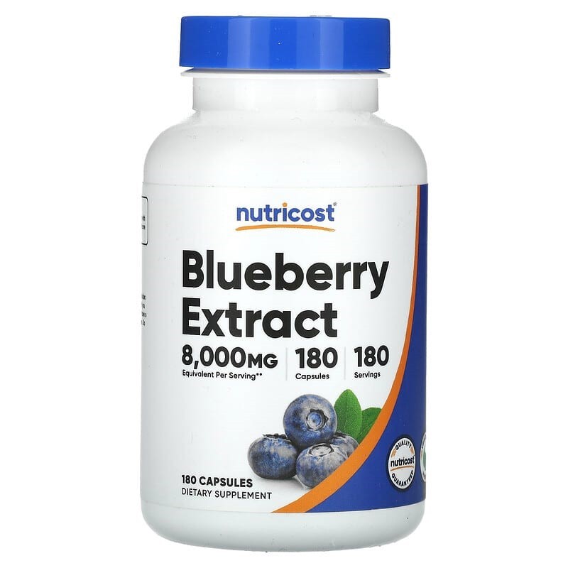 Nutricost, Blueberry Extract, 180 Capsules | Shopee Malaysia