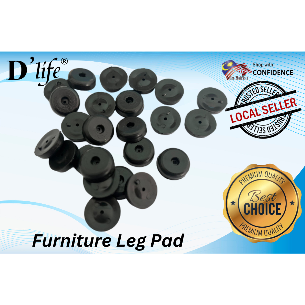 D'Life 20Pcs Rubber Desk Table Chair Furniture Feet Leg Pad Floor ...