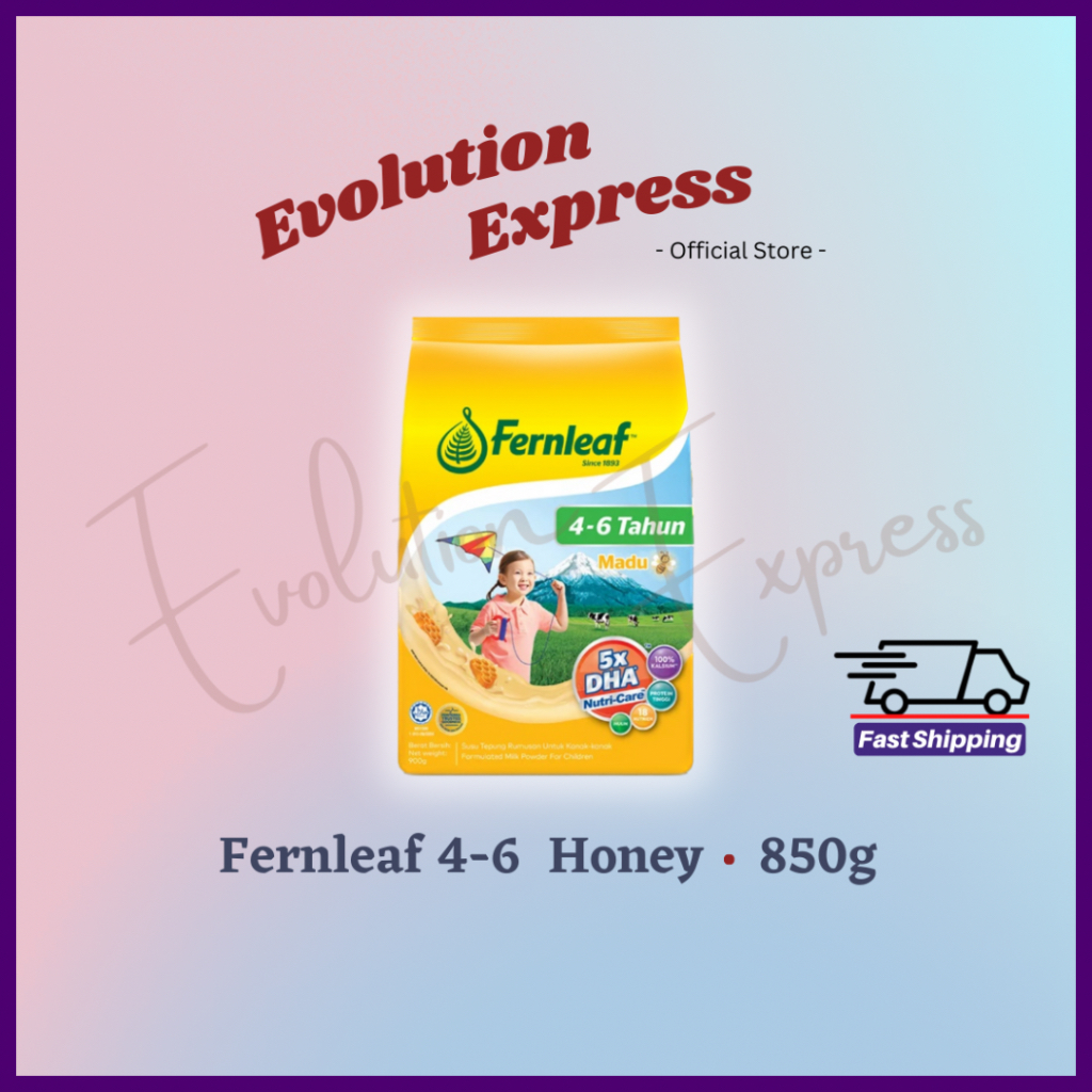 Fernleaf Milk Powder for Children 4 - 6 years Honey 900g Exp 7/2025 ...