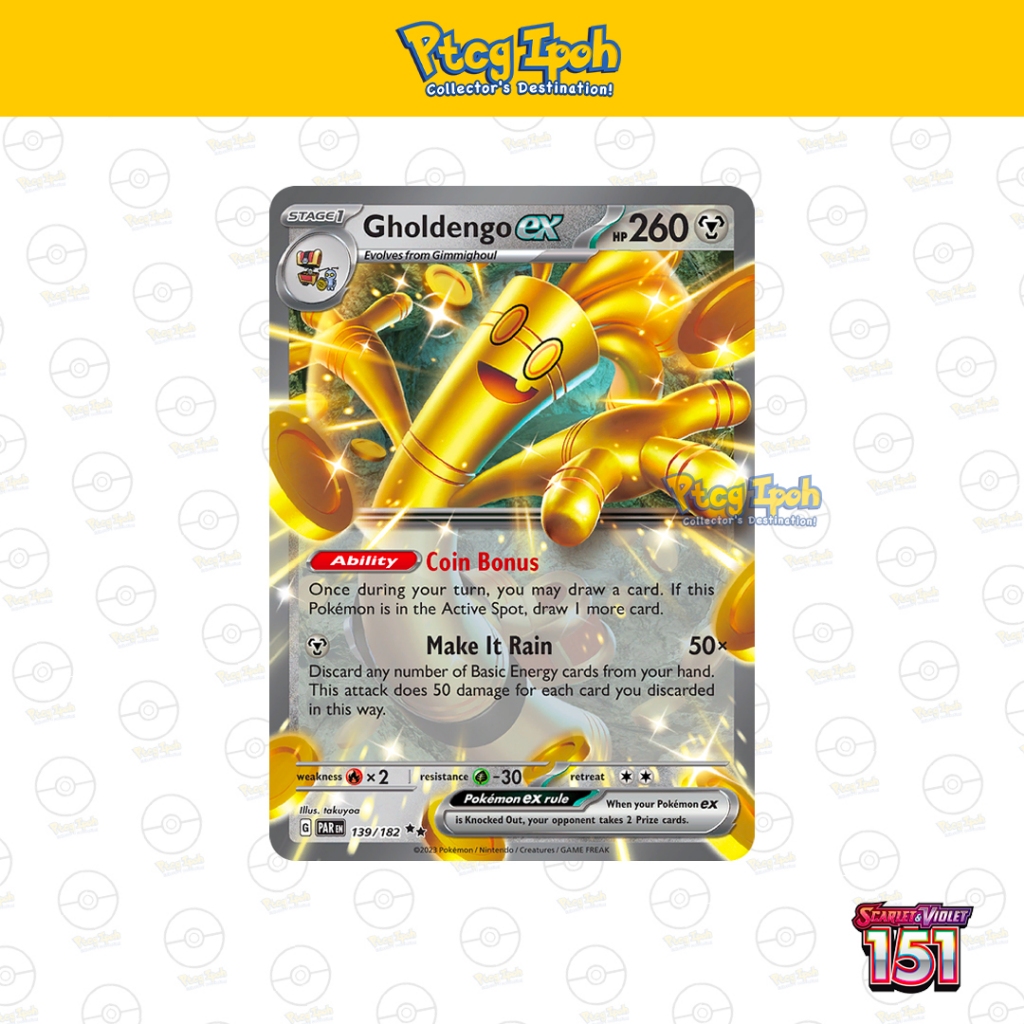 [Pokémon TCG] Paradox Rift: Gholdengo ex - 139/182 - Ultra Rare ...