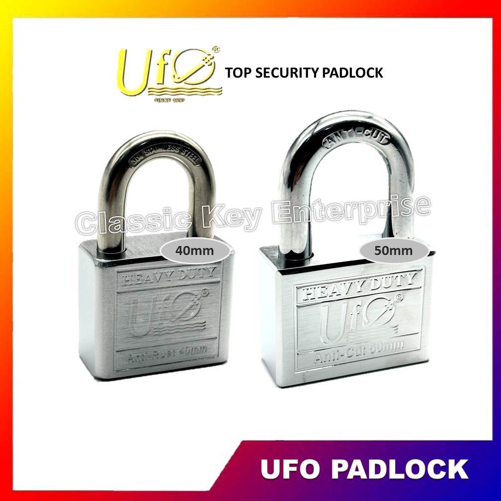 DOOREX Padlock Heavy Duty Anti Rust TOP SECURITY (Size 40MM / 50MM ...